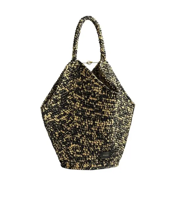 Khaite Woven Shopper Tote - Black
