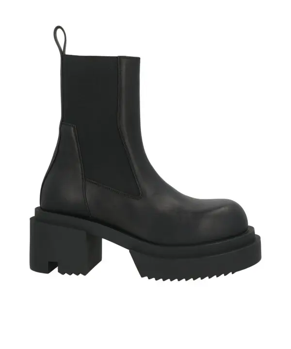 Rick Owens Classic Platform Leather Boots - Black