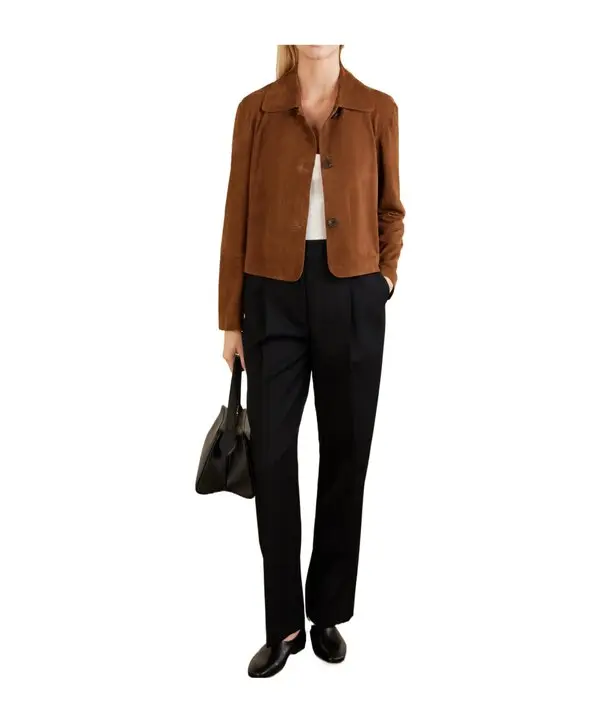 ARMA Emy Suede Cropped Jacket