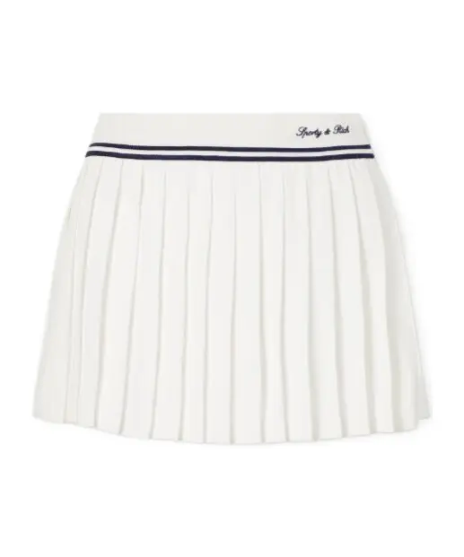 SPORTY  RICH Sporty & Rich Pleated Mini Skirt