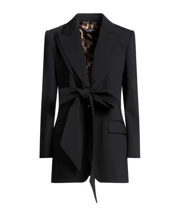 Dolce & Gabbana Single-breasted Blazer With Tie Detail