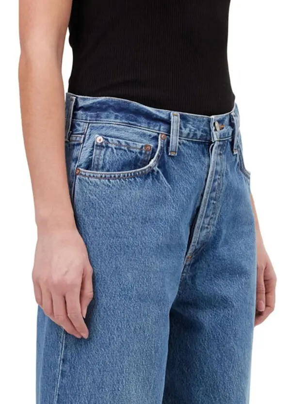 AGOLDE High Waisted Wide Leg Jeans