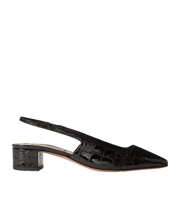 AQUAZZURA 35mm Ginza Slingback Pumps - No