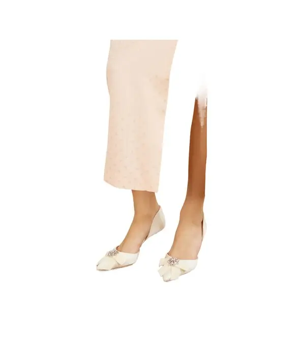 Manolo Blahnik Embellished Satin Pumps
