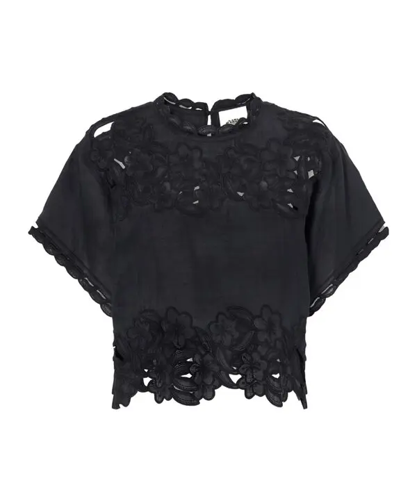 Isabel Marant Étoile Relda Openwork Shirt - Black