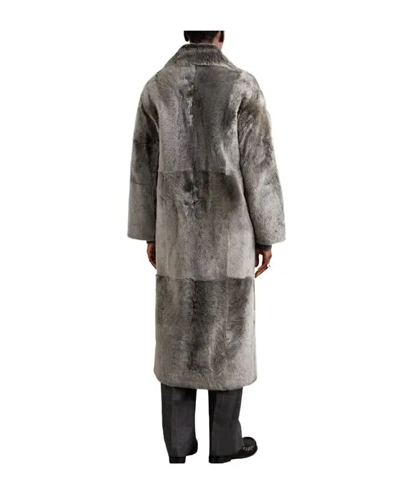 YVES SALOMON Double-breasted Shearling Coat