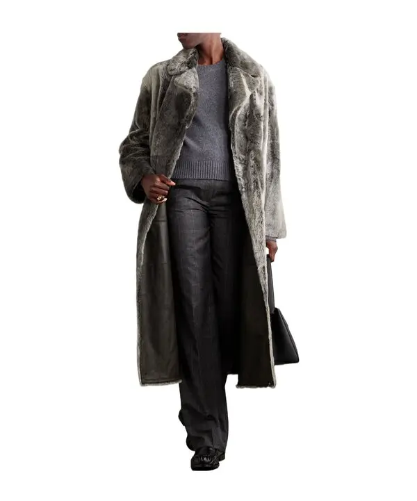 YVES SALOMON Double-breasted Shearling Coat
