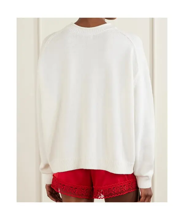 Staud Giada Embroidered Sweater