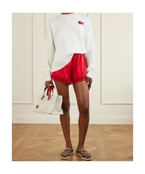 Staud Giada Embroidered Sweater