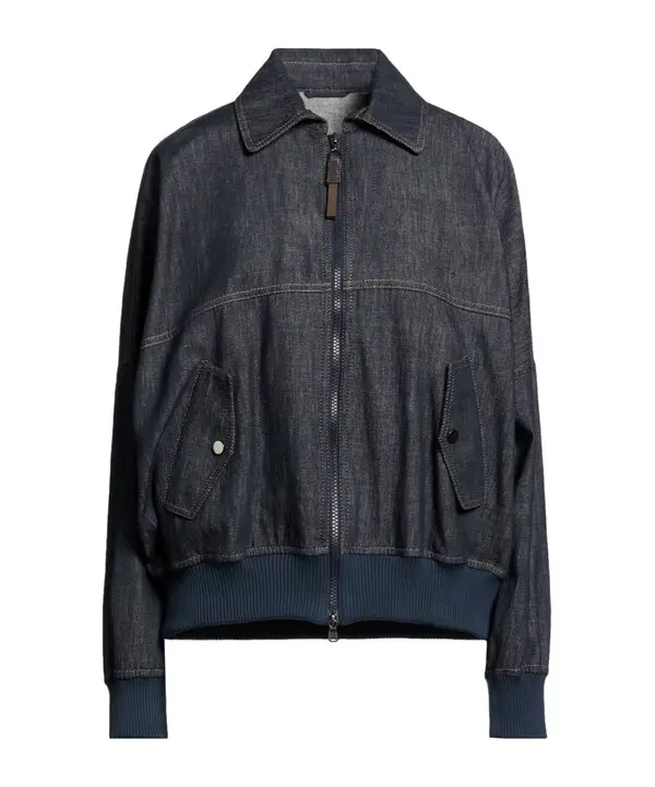 Brunello Cucinelli Long-sleeved Denim Jacket