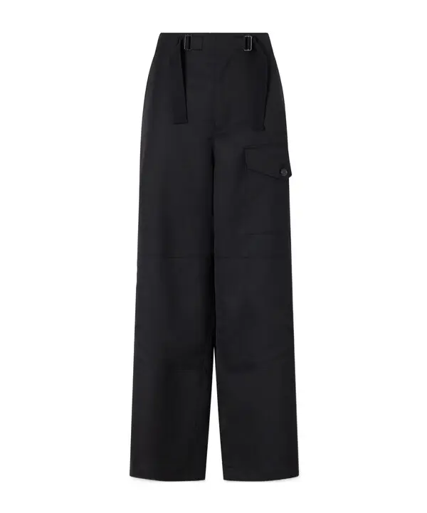 Auralee Belted Cargo Pants - Black