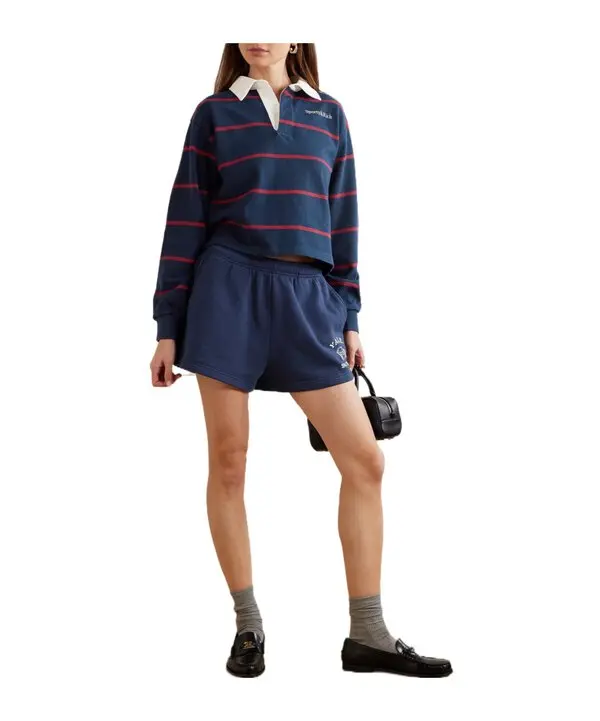 SPORTY  RICH Sporty & Rich Yale Athletic Sweat Shorts