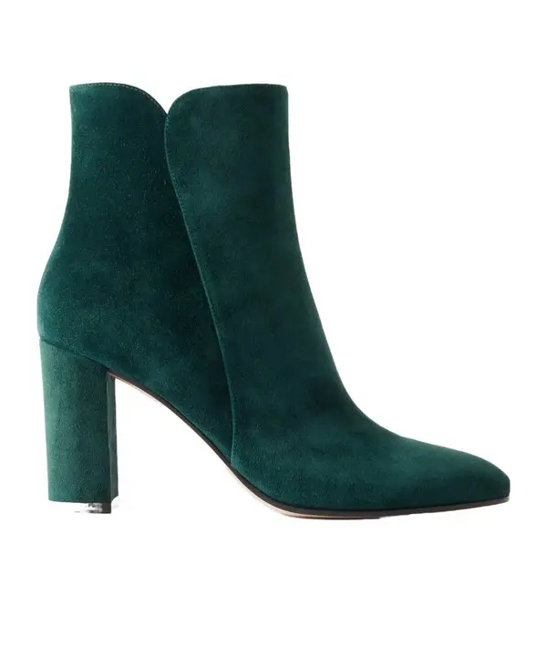 GIANVITO ROSSI 85 Suede Ankle Boots - No