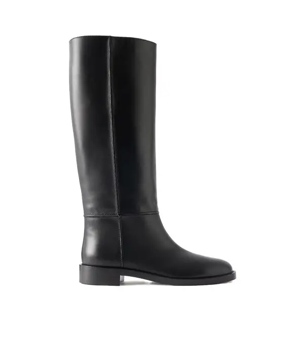 GIANVITO ROSSI Riding Leather Knee-height Boots