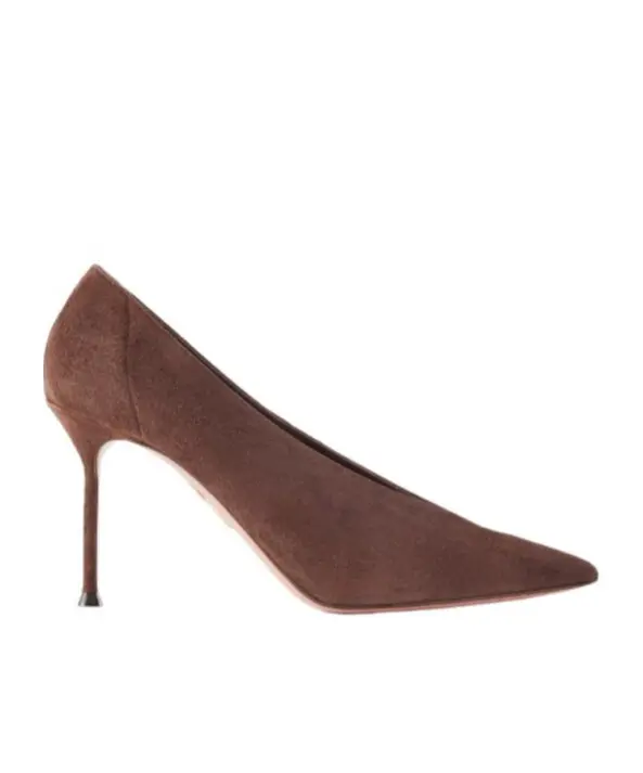 AQUAZZURA Suede Pump - Red