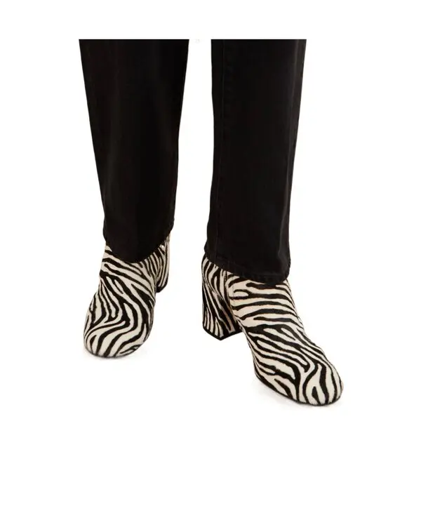 GIANVITO ROSSI Zebra-print Calf Hair Boots