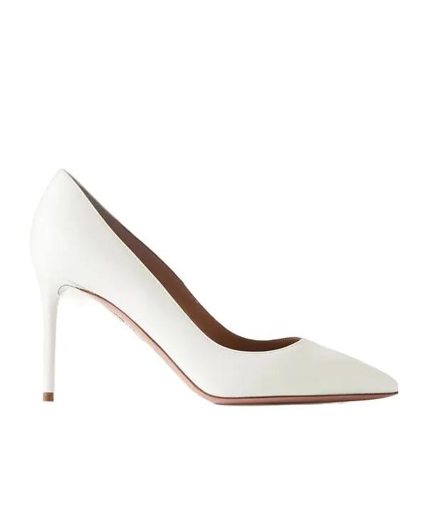 AQUAZZURA Purist 85 Leather Pumps - No