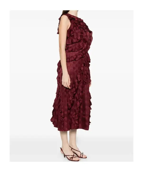 Ulla Johnson Kavita Cascading Ruffled Midi Dress