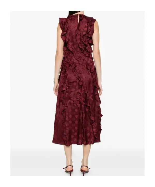Ulla Johnson Kavita Cascading Ruffled Midi Dress