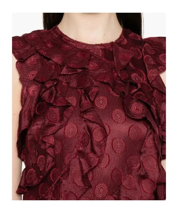 Ulla Johnson Kavita Cascading Ruffled Midi Dress