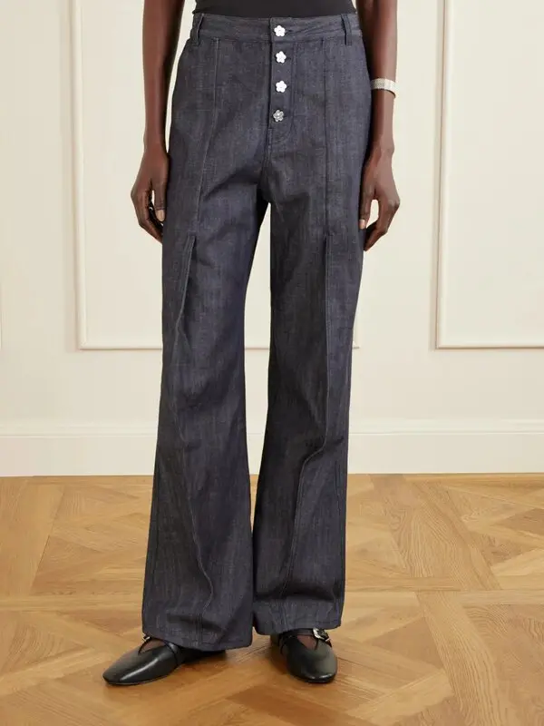 Cecilie Bahnsen High-rise Wide-leg Jeans