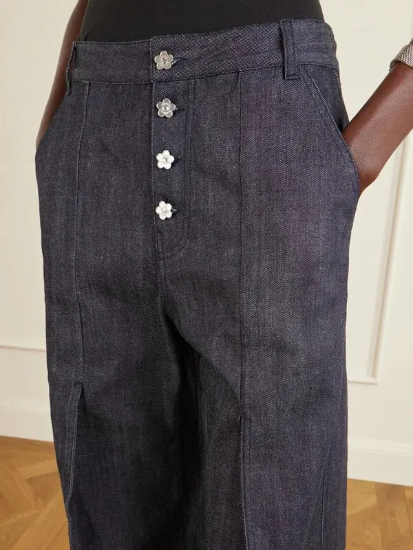 Cecilie Bahnsen High-rise Wide-leg Jeans