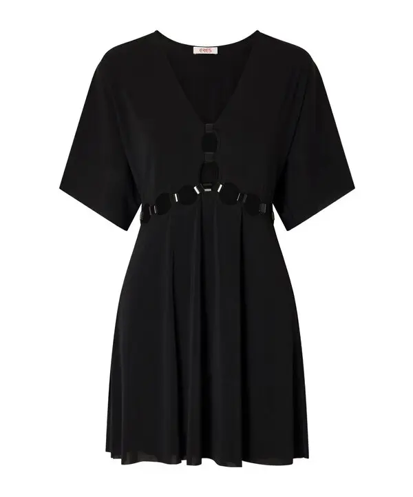 ERES Connection Cutout Jersey Mini Dress - Black