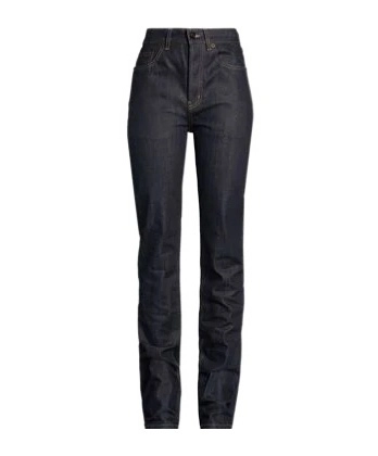 Saint Laurent Dark Wash Straight-leg Jeans - Black