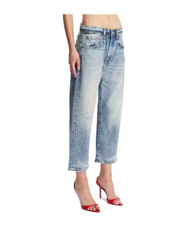 R13 Belt-loop Cropped Jeans