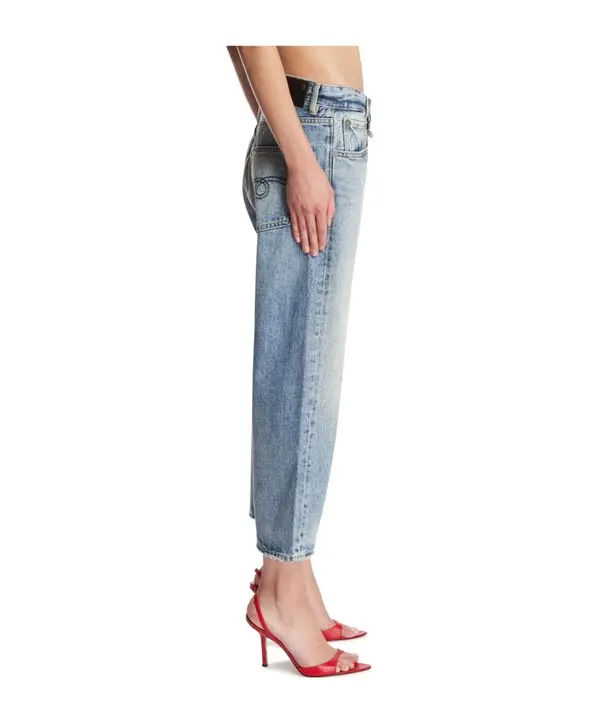 R13 Belt-loop Cropped Jeans