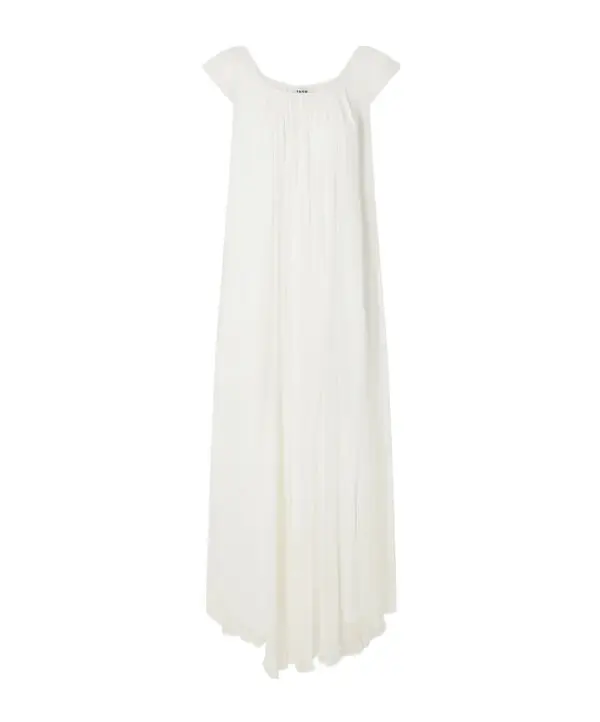 Staud Chiffon Maxi Dress - White