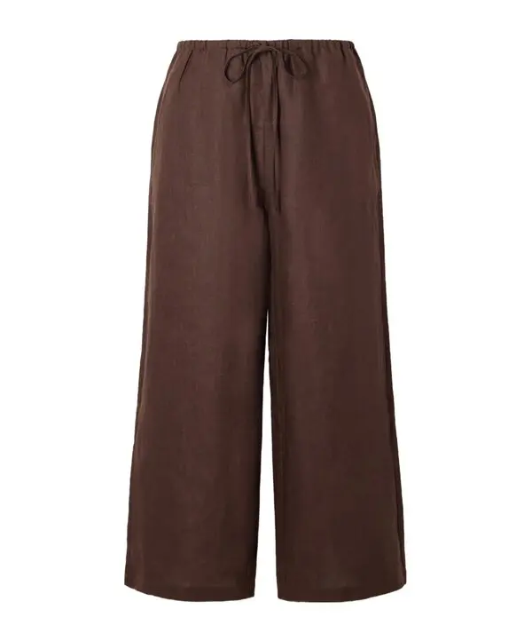 Staud Wide-leg Cropped Trousers - Red