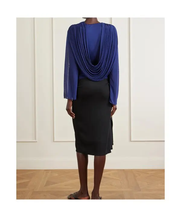 Christopher Esber Ripple Draped Jersey Blouse