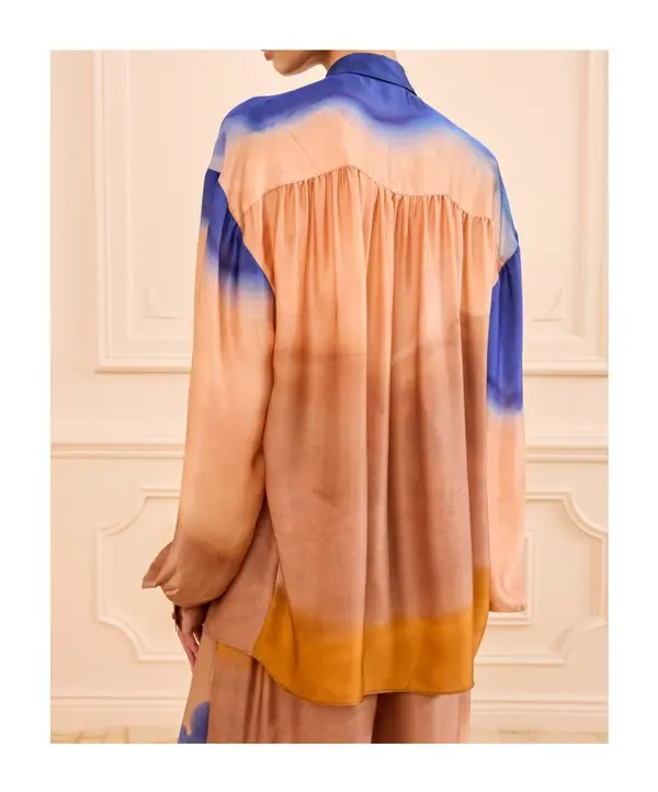 Ulla Johnson Long Sleeve Asymetric Ruffle Blouse