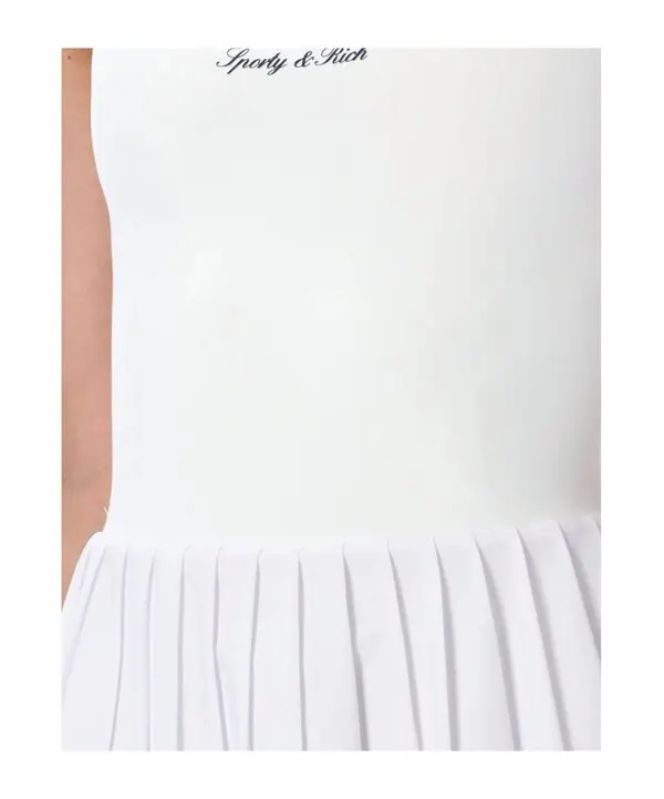 SPORTY  RICH Sporty & Rich Pleated Tennis Mini Dress