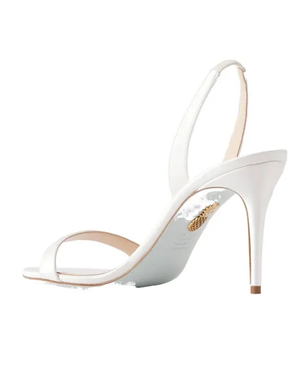 AQUAZZURA Satin Slingback Sandals