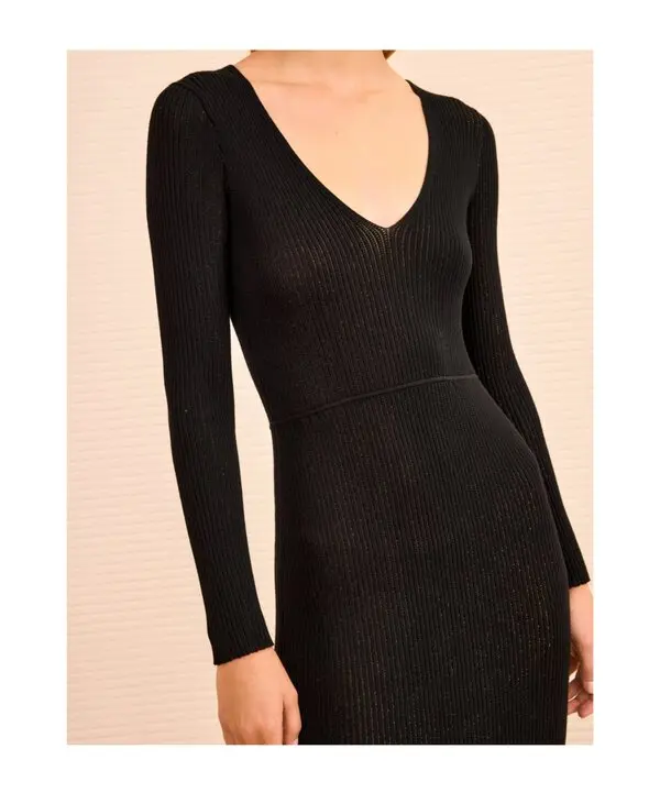Ulla Johnson Zeda V Neck Midi Dress