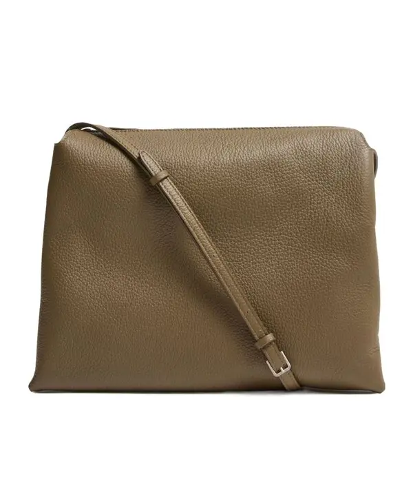THE ROW Nu Twin Crossbody Bag In Leather - Green