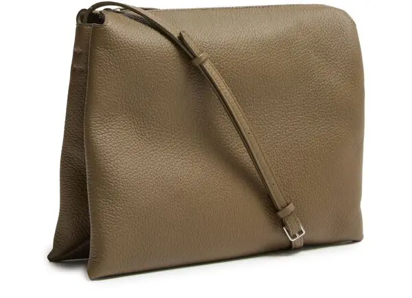 THE ROW Nu Twin Crossbody Bag In Leather - Green