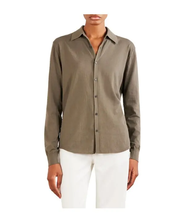 Auralee Giza Fine Knit Cotton Shirt