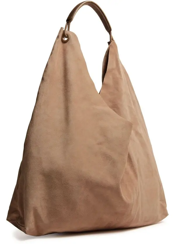 THE ROW Bindle Three Bag In Suede