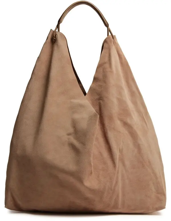 THE ROW Bindle Three Bag In Suede