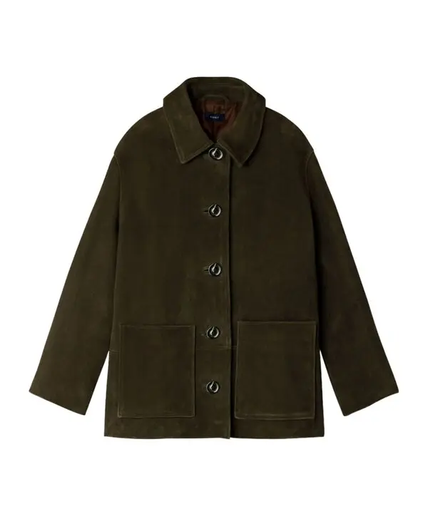 Soeur Vincenzo Suede Cropped Jacket - Black