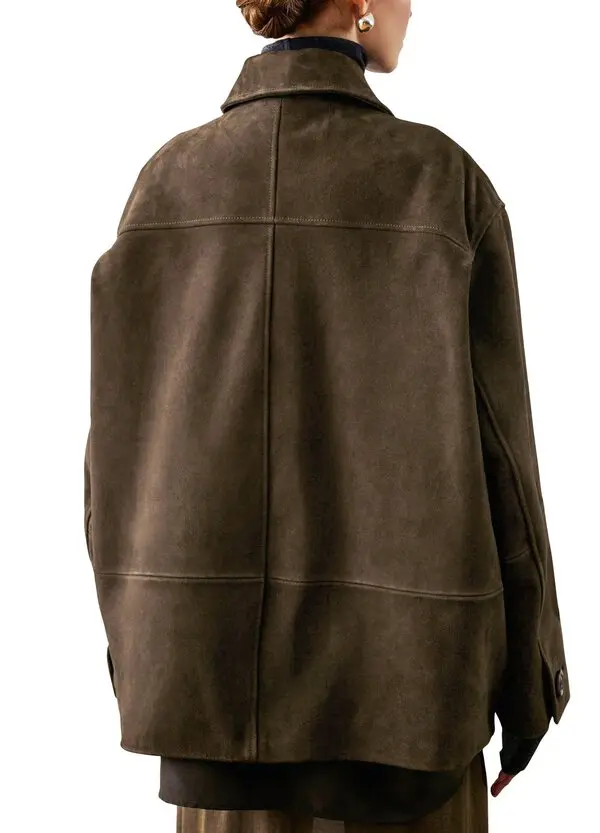 Soeur Vincenzo Suede Cropped Jacket