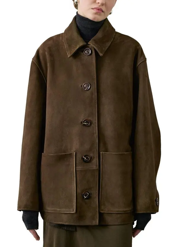 Soeur Vincenzo Suede Cropped Jacket