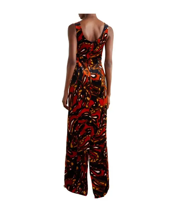 Dries Van Noten Printed Cotton-blend Velvet Maxi Dress