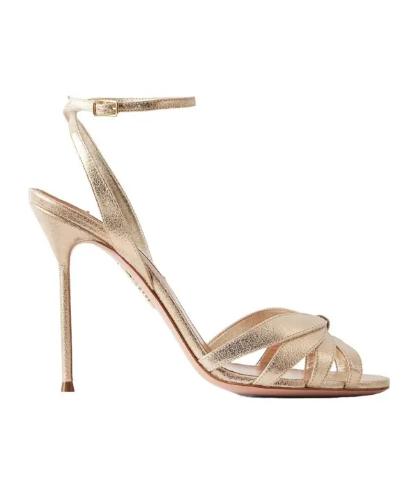AQUAZZURA Knotted Sandals - Nude