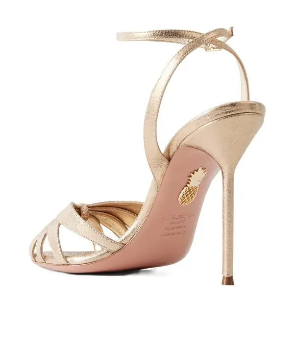 AQUAZZURA Knotted Sandals
