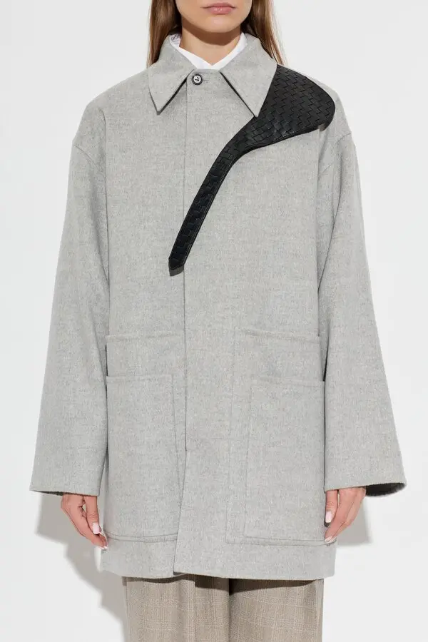 Bottega Veneta Wool Coat With Pockets