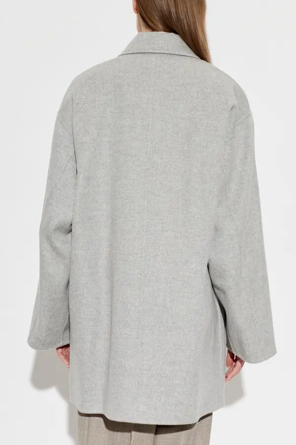 Bottega Veneta Wool Coat With Pockets
